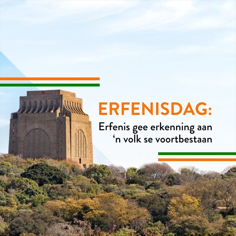 Freedomfront Plus | Erfenisdag: Erfenis gee erkenning aan ‘n volk se ...