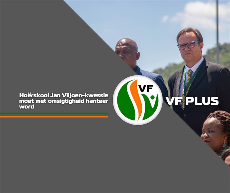 Freedomfront Plus | Hoërskool Jan Viljoen-kwessie moet met omsigtigheid ...