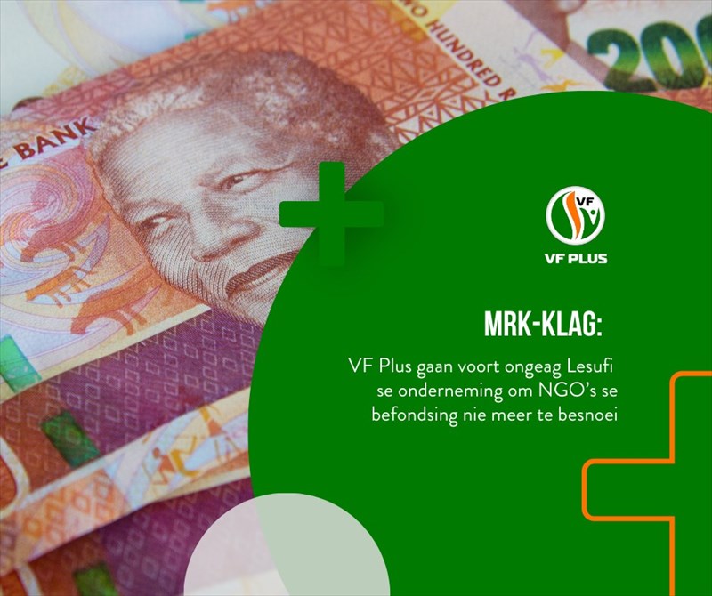 Freedomfront Plus | VF Plus gaan voort met klag by MRK ongeag Lesufi se ...